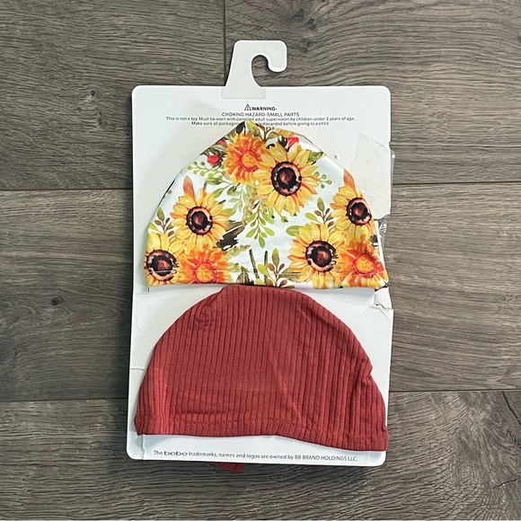 bebe | Accessories | New Bebe Baby Sunflower And Rust Turban Hats ...